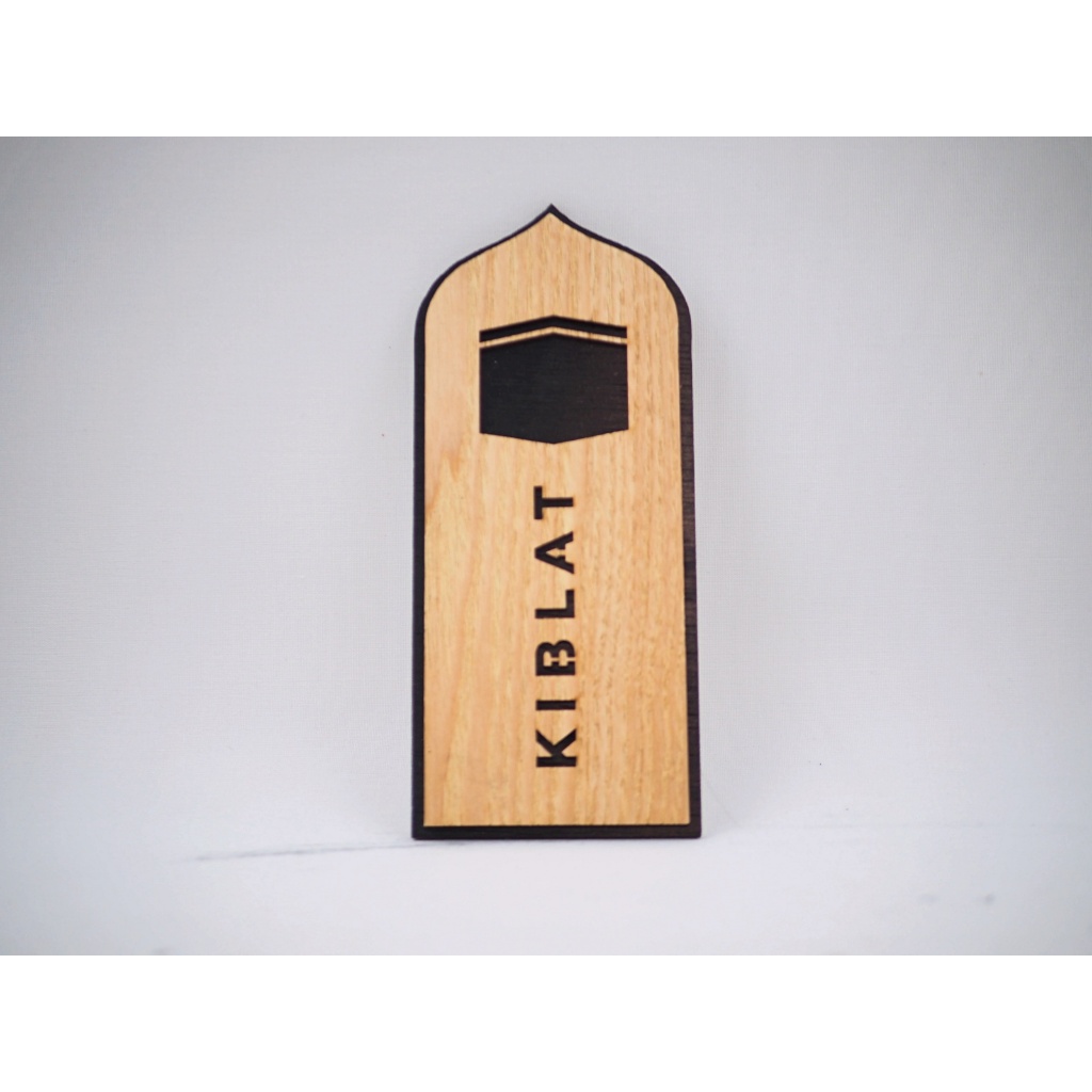 Penanda Kiblat Penunjuk Arah Kiblat Kayu Surau Signage | Shopee Malaysia