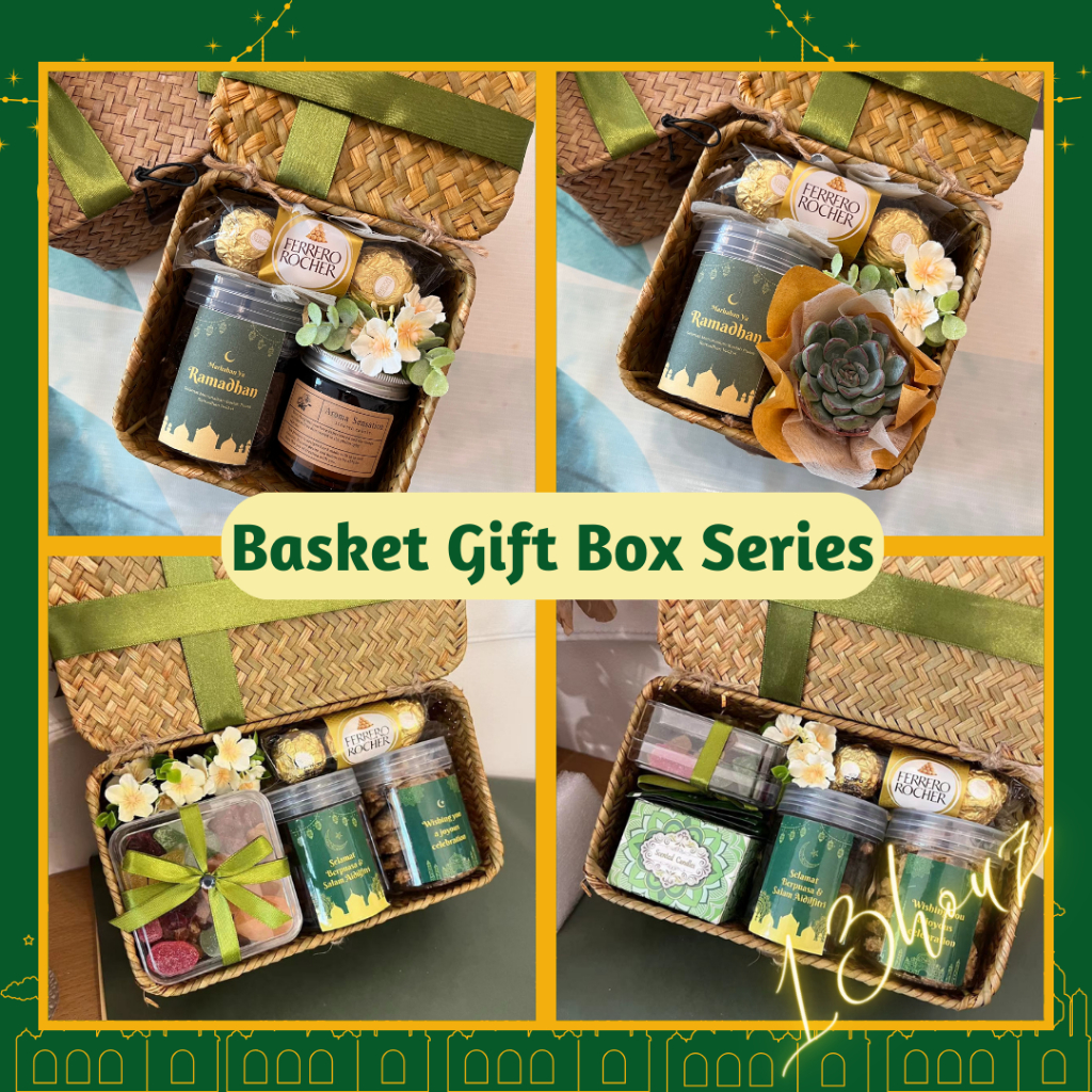 【Ready Stock】INS Feel Rattan Basket Hadiah Raya, Hadiah Ramadan, Hadiah ...