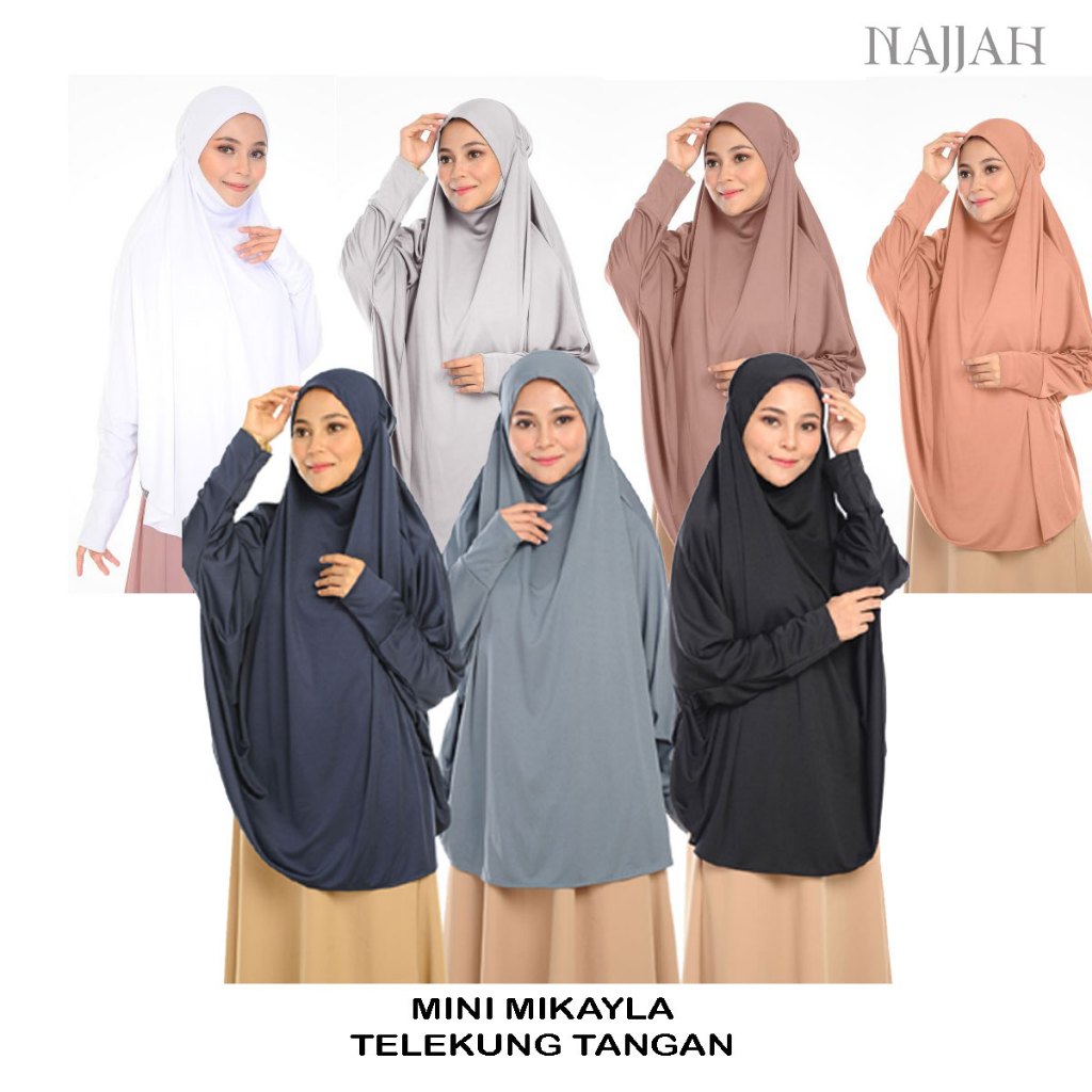 Najjah Mini Mikayla LOOSE (Mini Telekung Berlengan). | Shopee Malaysia