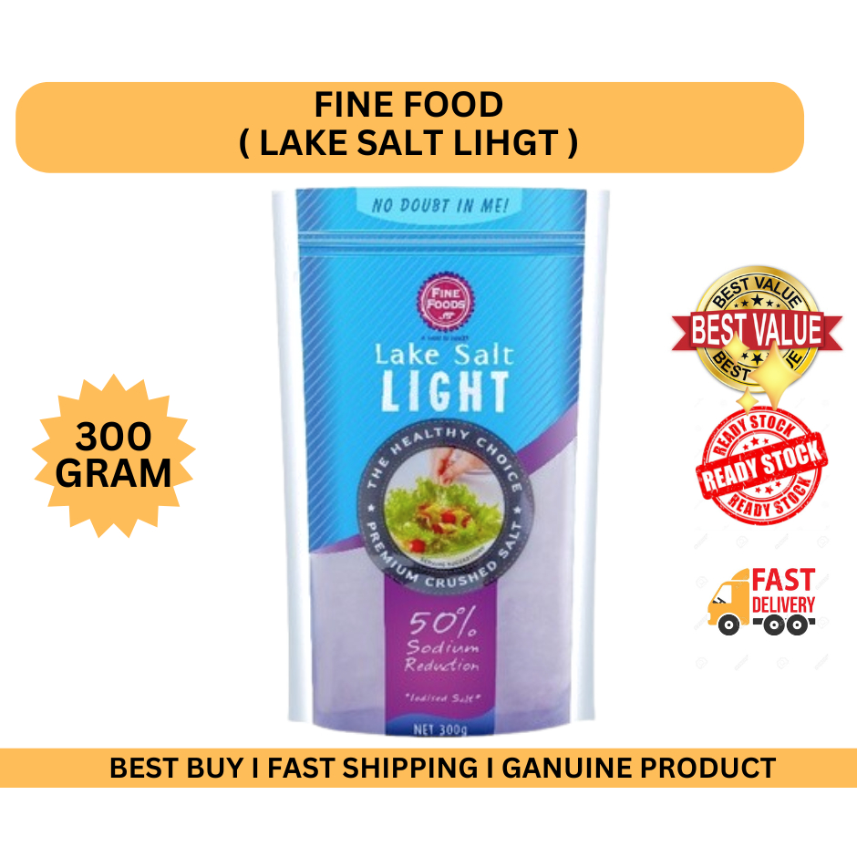 READY STOCK!!! LAKE SALT LIGHT 300 GRAM [LAKE SALT ] | Shopee Malaysia