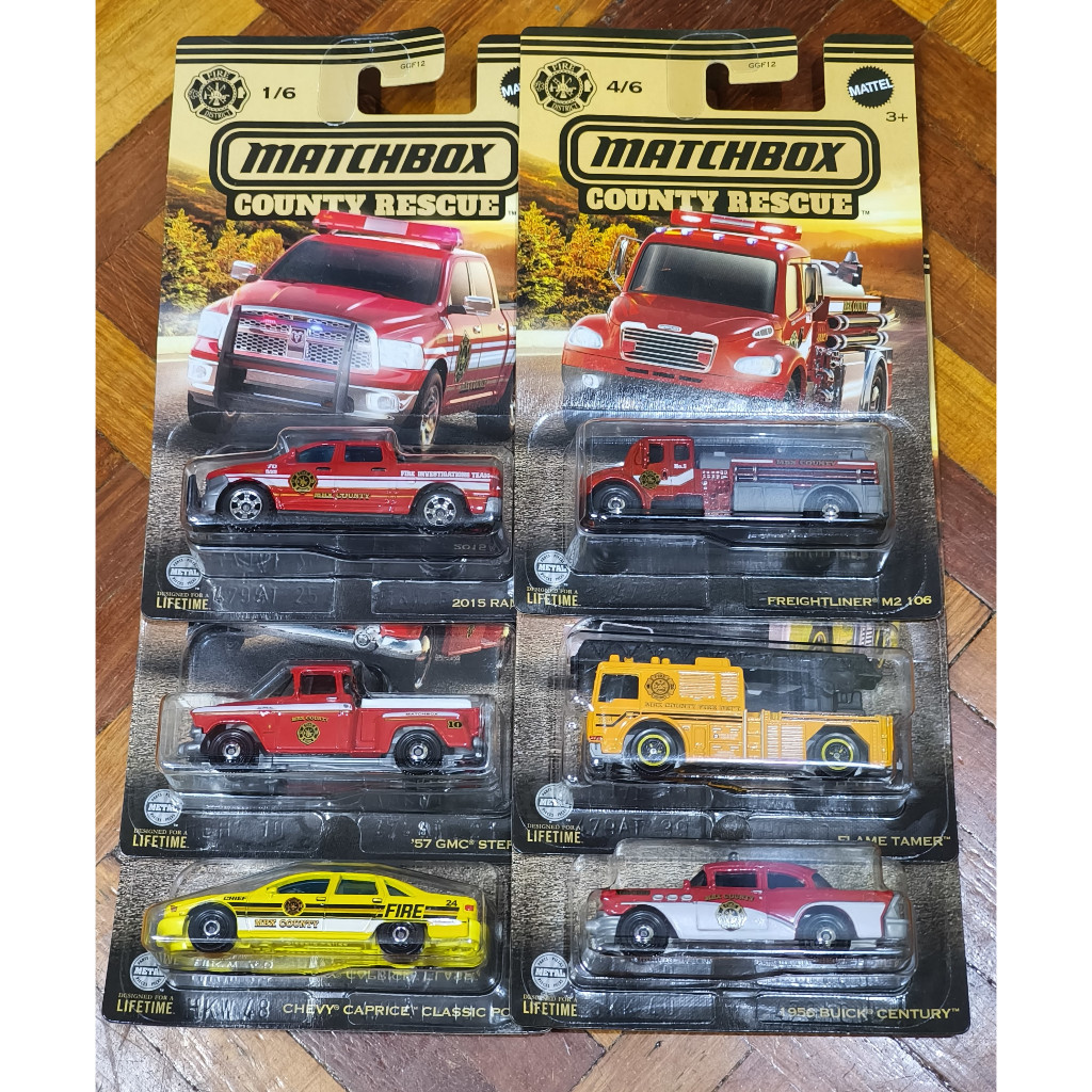 Matchbox County Rescue 2024 Set 6pcs | Shopee Malaysia