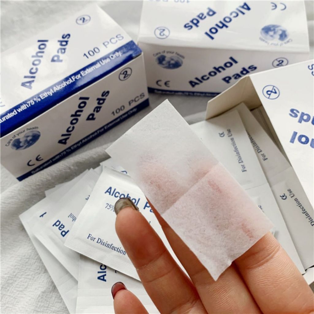 75% Alcohol Pad Alcohol Swab Antibacterial Cleanser Cleaning ...
