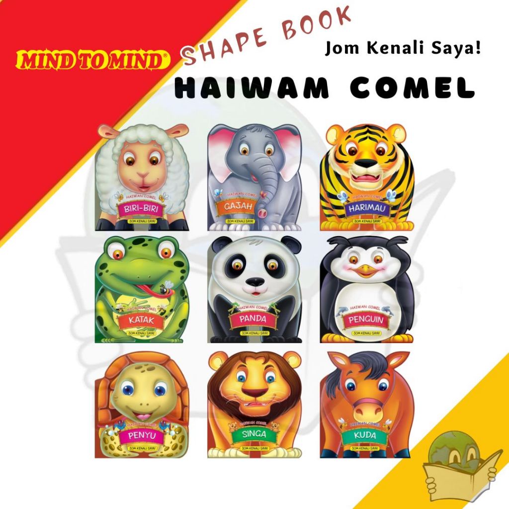 Shape Book Haiwan Comel - Jom Kenali Saya [Mind to Mind] | Shopee Malaysia