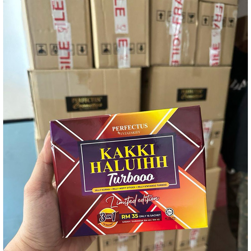 KAKKI HALUIHH TURBO 16SACHET | Shopee Malaysia