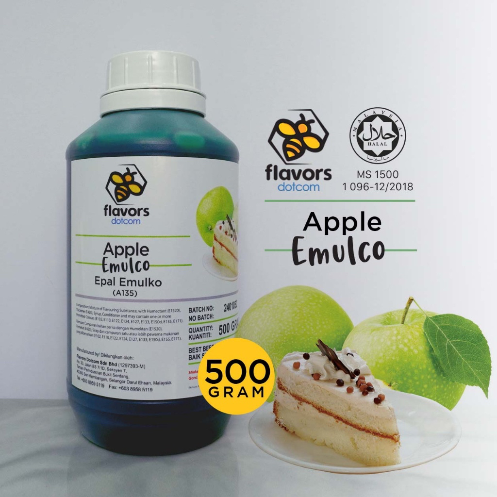 [HALAL] Flavors Dotcom - Apple Emulco (500gm/250gm) | Shopee Malaysia