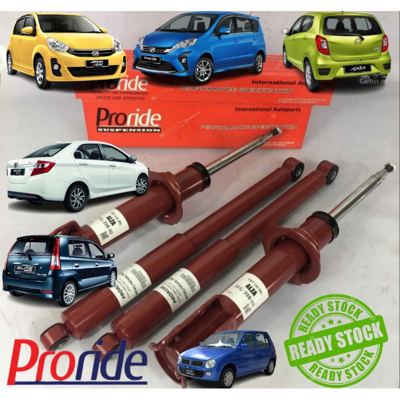 PRORIDE heavy duty absorber [ MYVI , ALZA , VIVA , KANCIL , KENARI KELISA , AXIA BEZZA ] ready ...