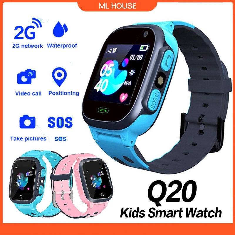 Q19/Q20 Smart Watch 1.44 Inch Life Waterproof Kids SmartWatches SOS Call Location Device Tracker ...