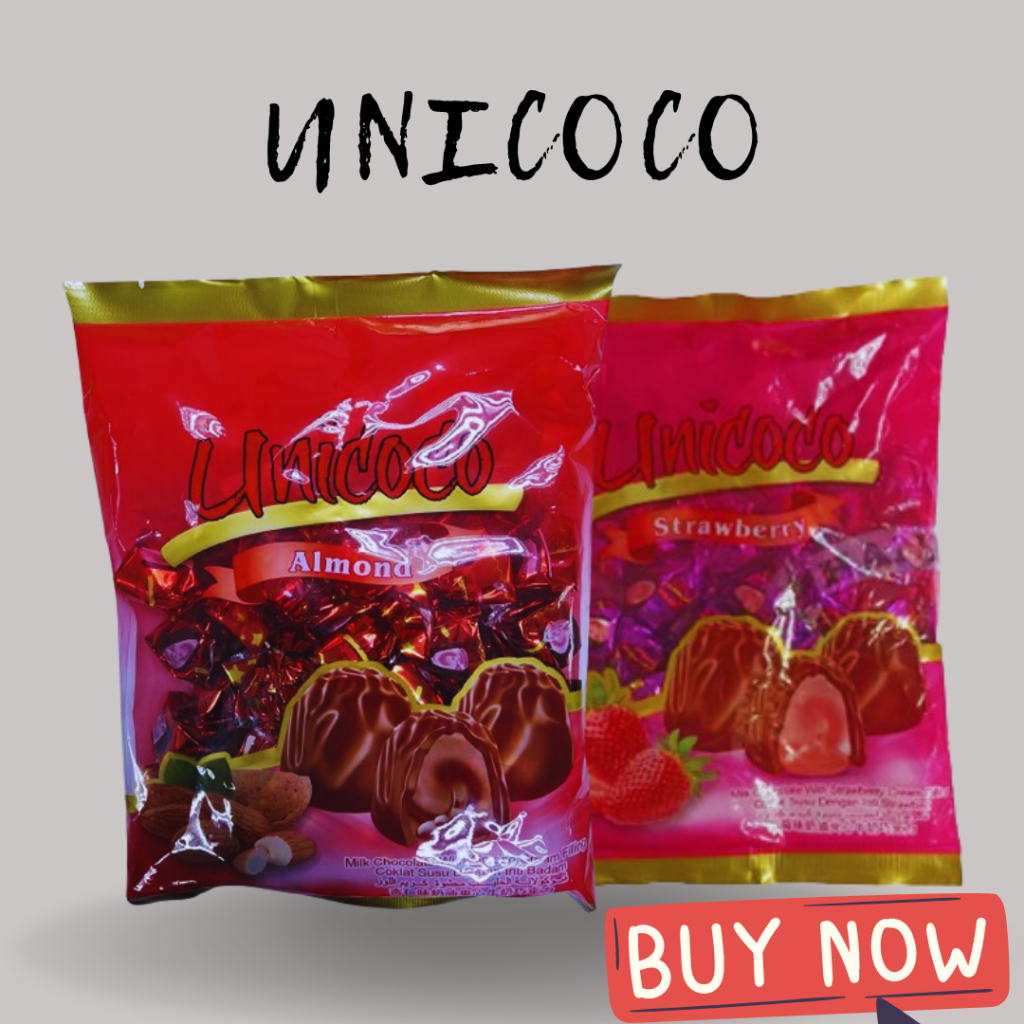 Unicoco Chocolate Strawberry/Almond/Orange/Milk 400g | Shopee Malaysia