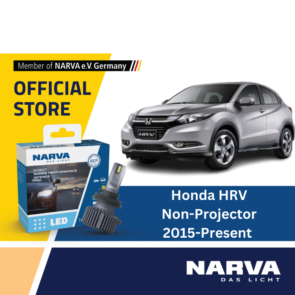 NARVA Car Headlight Halogen / LED Bulbs Set for 2015-Present Honda HRV ...