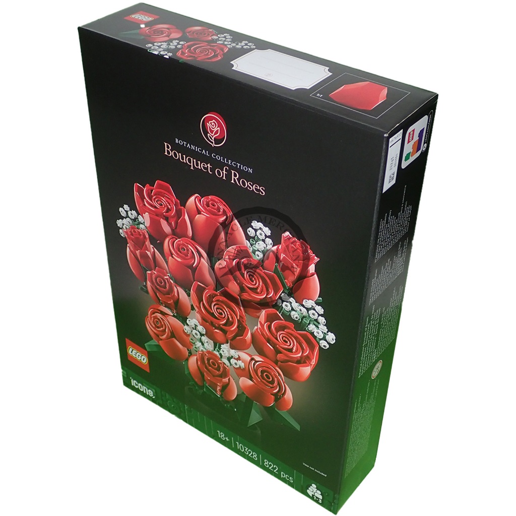 LEGO 10328 ICONS Bouquet of Roses Building Set (822 Pieces) | Shopee ...