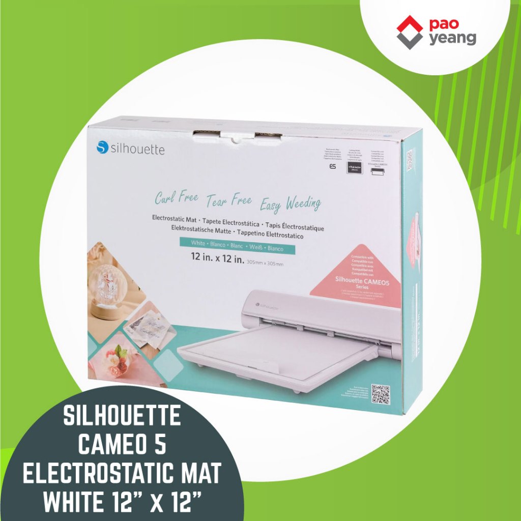CAMEO 5 ELECTROSTATIC MAT WHITE/ MATTE BLACK / MATTE PINK 12" x 12 ...
