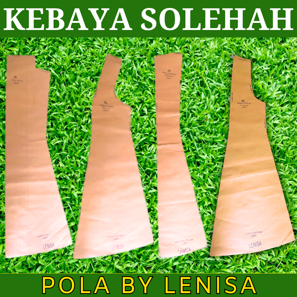 Kebaya Solehah Princess Cut [ Pola Dewasa ] Pola Premium By Lenisa ...