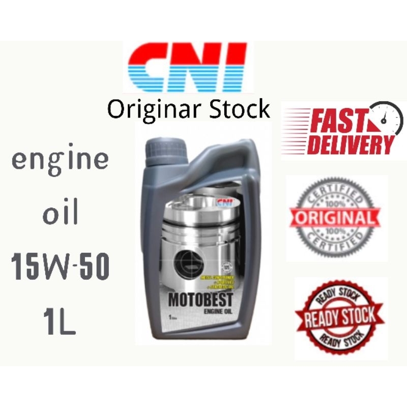 CNI Motobest Engine Oil Silver 15W-50 (1L) - Metal Treatment, Additives ...
