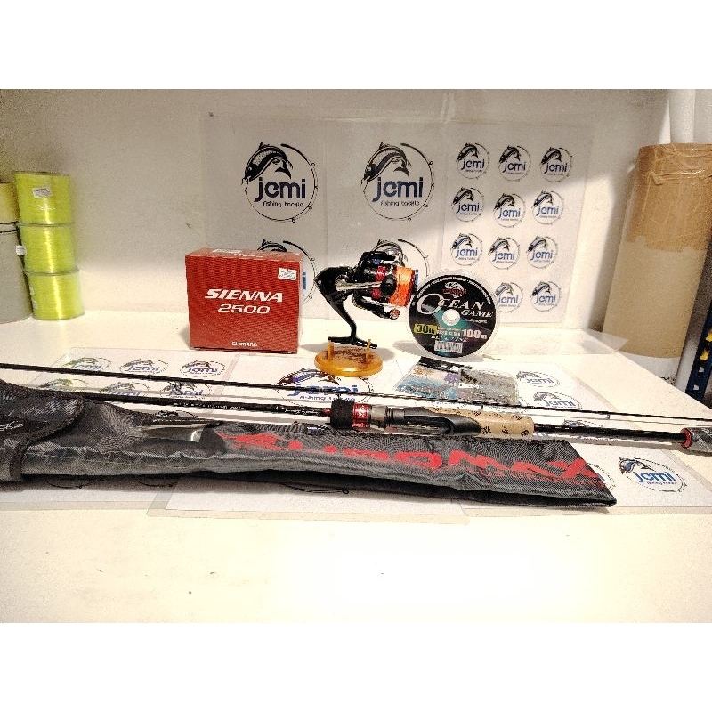 {HOT SALE}Set Combo Pancing Spinning Rod lemax euromaxx+ Reel Shimano ...