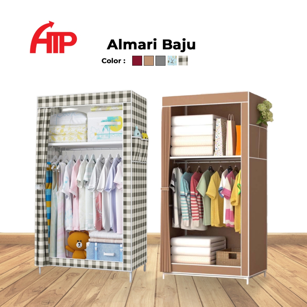 ATP 1/2/3 Column Clothes Rack Organization Storage Cabinet Cupboard ...