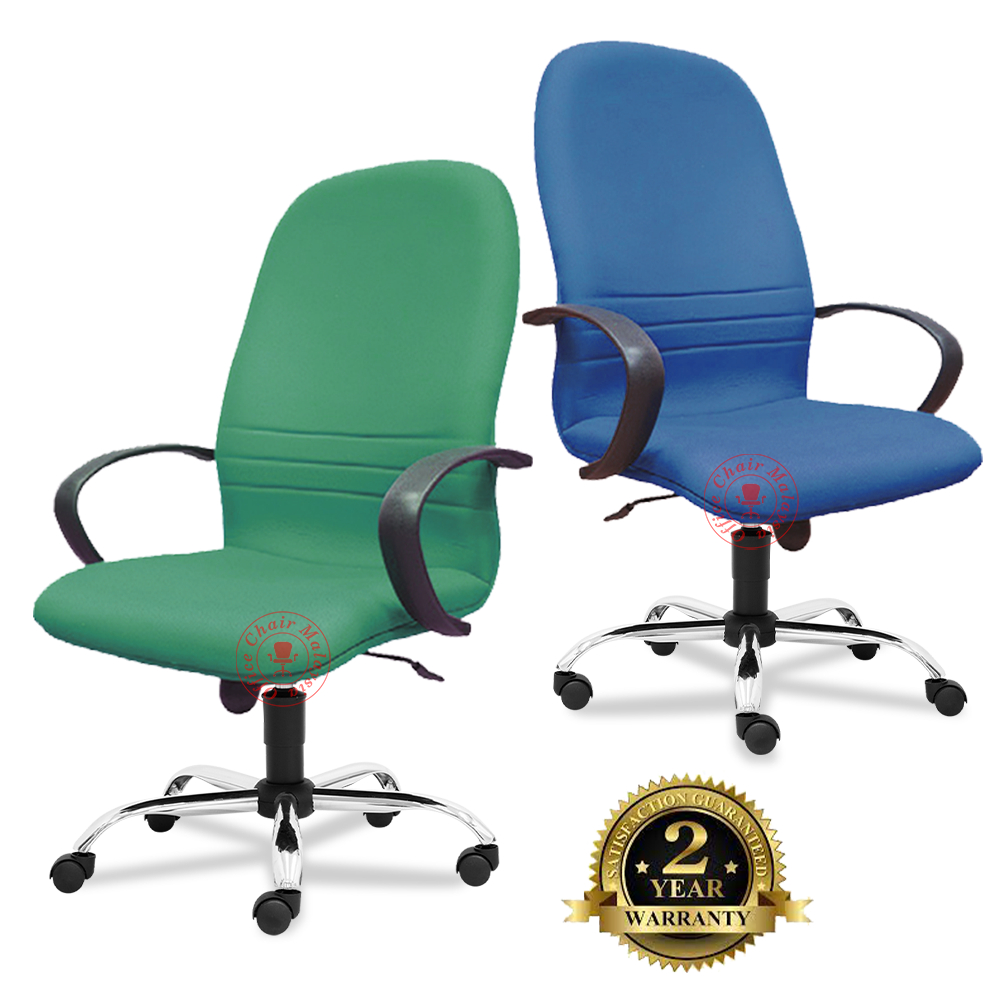 Economy Office Chair / High Back Chair / Home Office Chair / Fabric ...