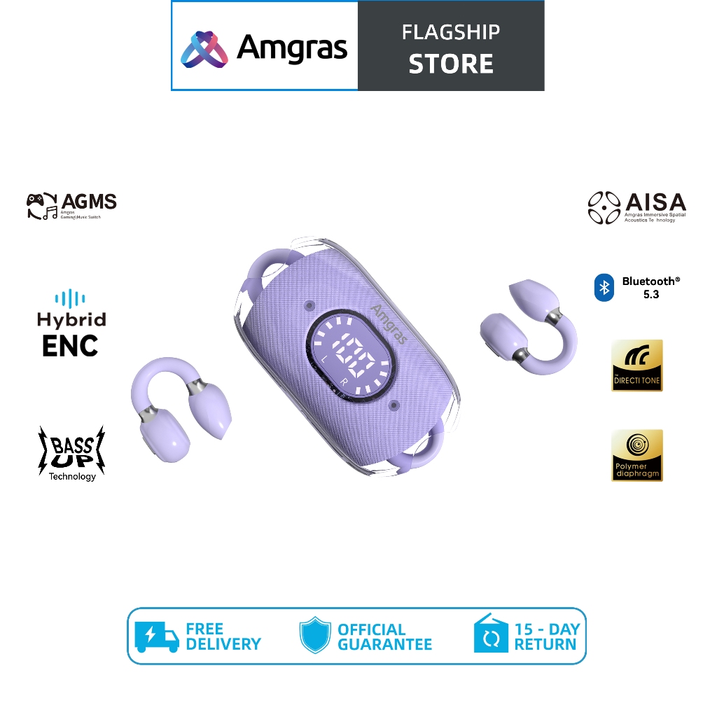Amgras Spacebuds Ⅳ Pro TWS Sports Wireless Bluetooth Earphone Water ...
