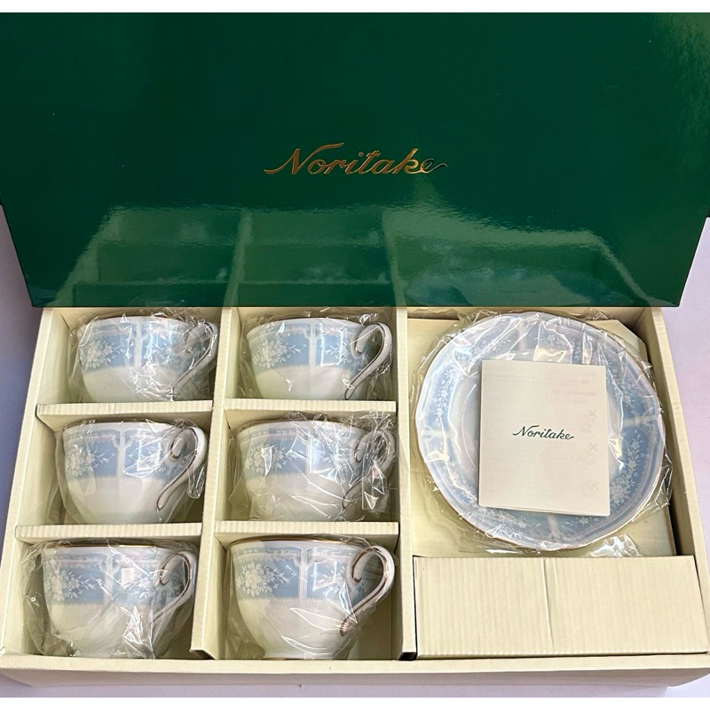 Noritake 6 Sets Made in Japan Lacewood Gold Fine Porcelain Cupset in Original Box | Shopee Malaysia