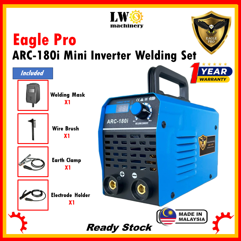 Eagle Pro ARC-180i Portable Inverter Welding Machine Set complete ...