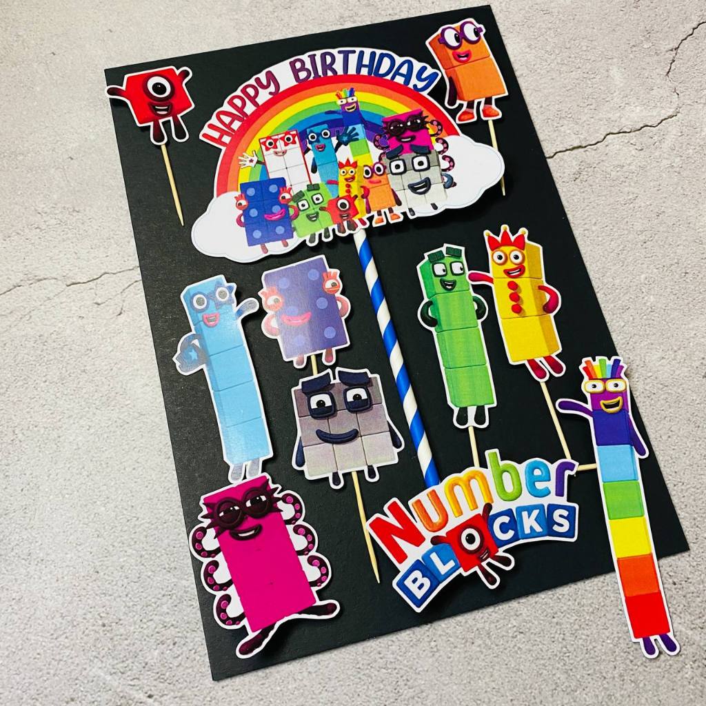 Number Blocks Cake Topper | Shopee Malaysia