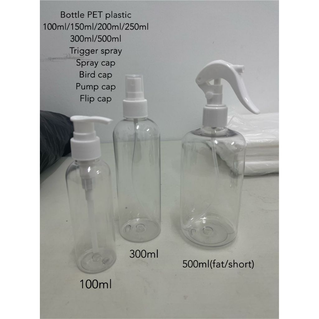 botol kosong plastik PET(thick/hard)empty bottle trigger spray/pump ...