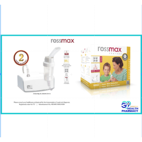 ROSSMAX NB60 NB 60 Compact Piston Mini Nebulizer Therapy [2 Years ...