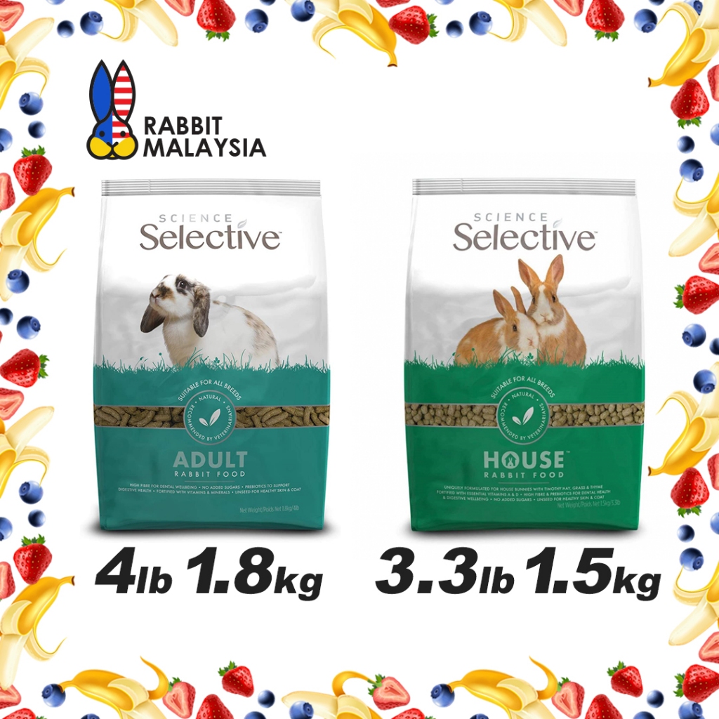 Supreme Science Selective CHINCHILLA | Four+ Rabbit | HOUSE Rabbit Food ...