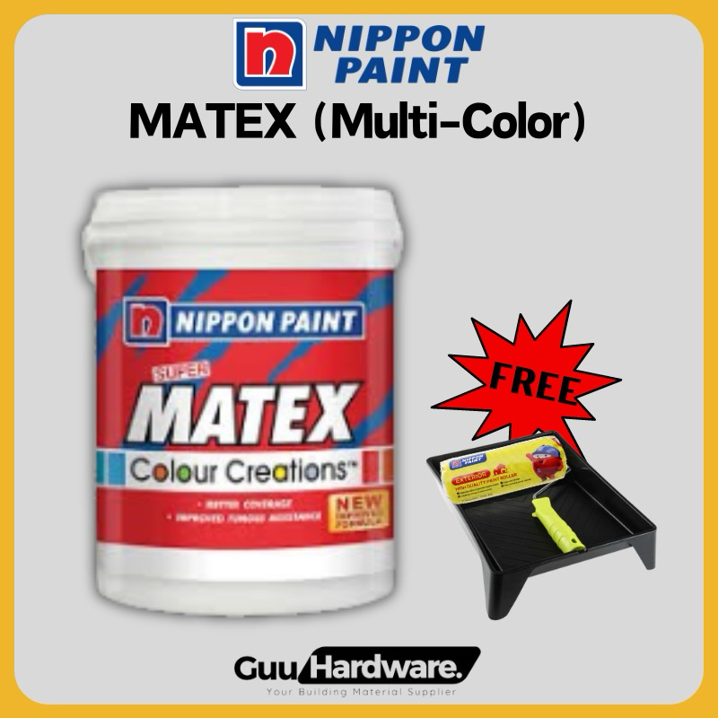 Nippon Matex 15245 18 Liter Wall Ceiling Interior Paint Matt Finish Cat ...