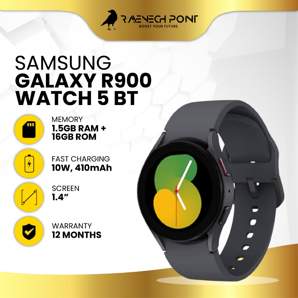 SAMSUNG GALAXY R900 Watch 5 BT (40mm) Smart Watch Bluetooth 智能手表Jam ...