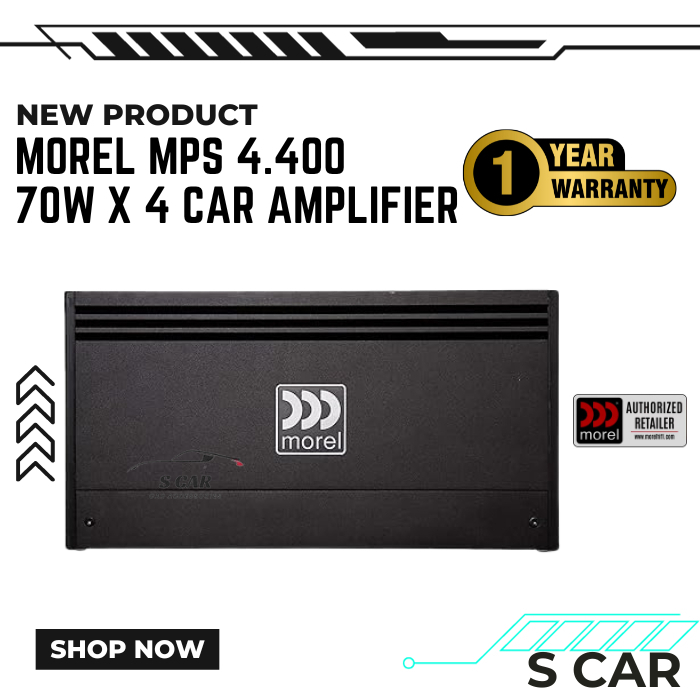 MOREL MPS 4.400 70W X4 Car Amplifier - Genuine MorelSpeaker 100% ...