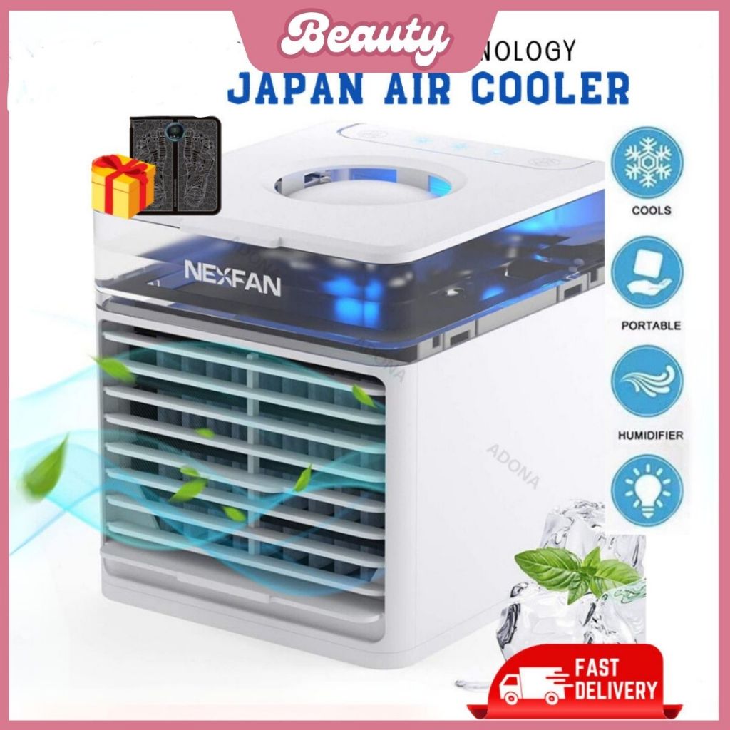 NEXFAN JAPAN AIR COOLER Mini Air Conditioner Fan Home Desktop Small Car ...