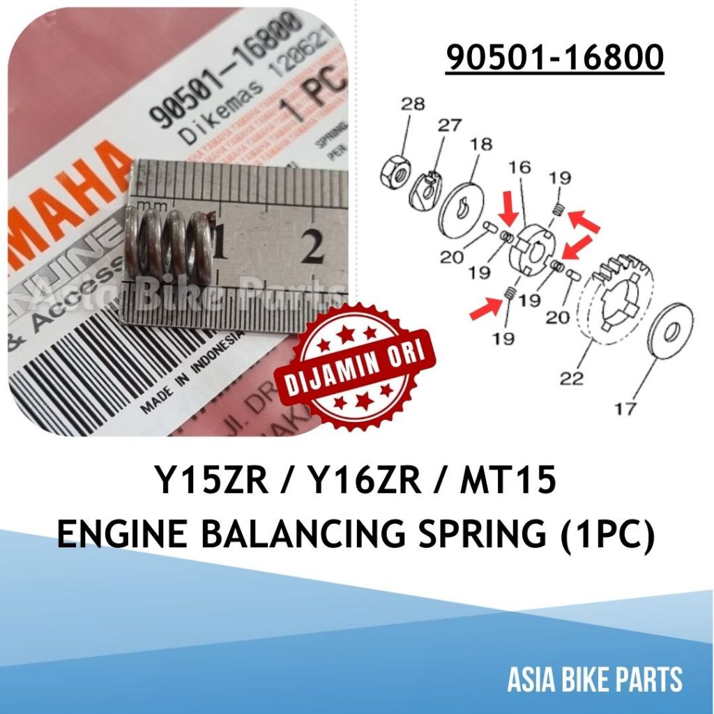 Yamaha Original Y15ZR / Y16ZR / MT15 Engine Balancing Compression ...