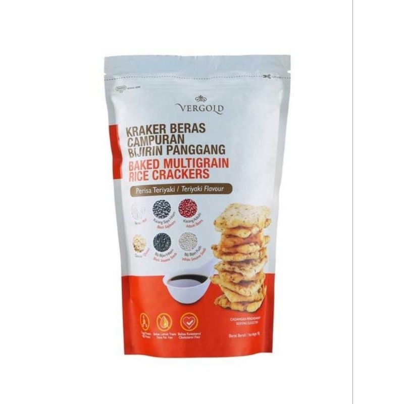 Vergold Baked Multigrain Rice Crackers-90g | Shopee Malaysia