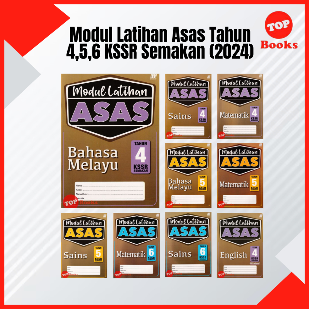 [TOPBOOKS Sasbadi] Buku Latihan : Modul Latihan Asas Tahun 4,5,6 KSSR Semakan (2024) | Shopee ...