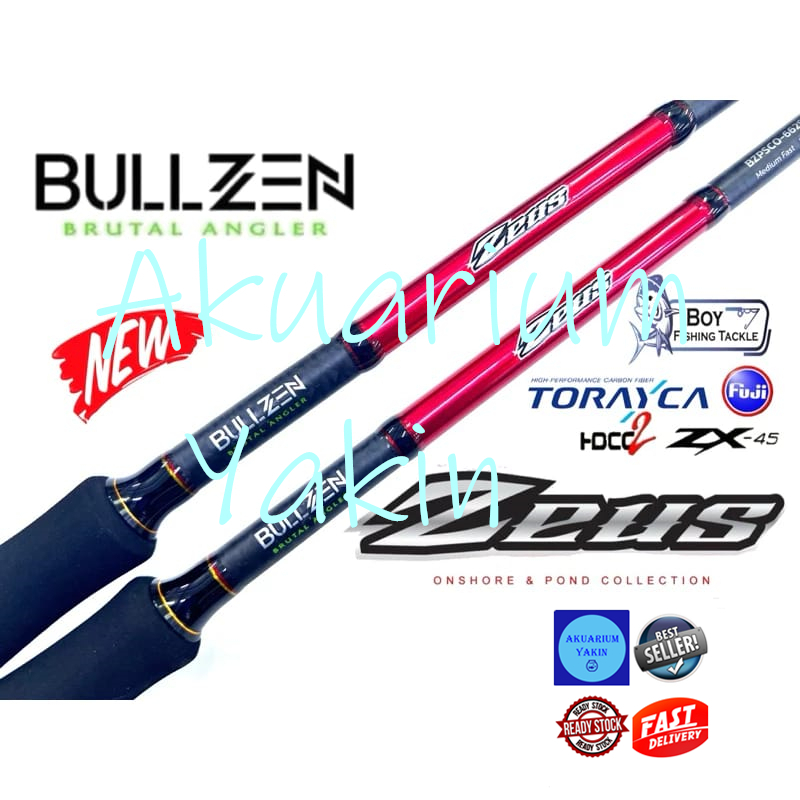 4077 BULLZEN ZEUS CARBON ROD FUJI RING HDCC2 SPINNING FISHING ROD ...