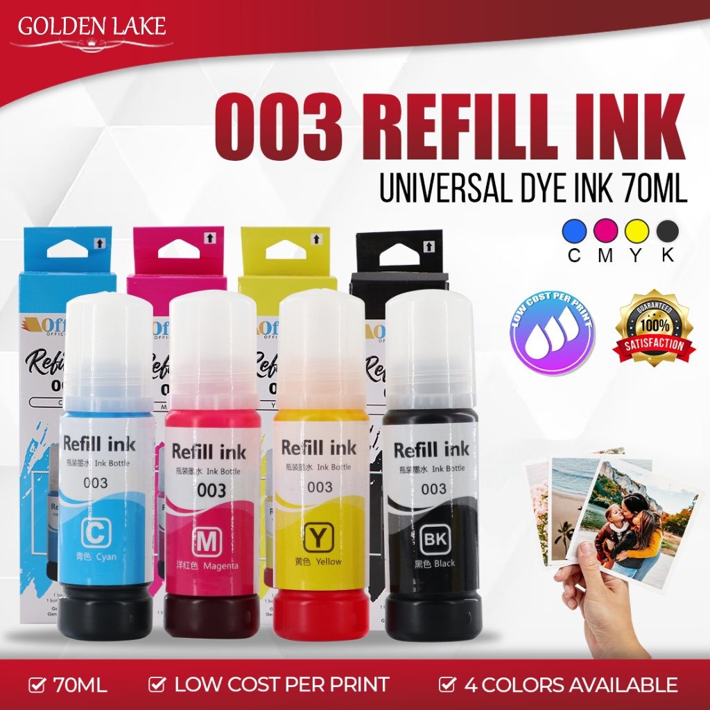 Ink printer Epson 003 Refill Ink All in One EPSON L3110 / L3116 / L3150 ...