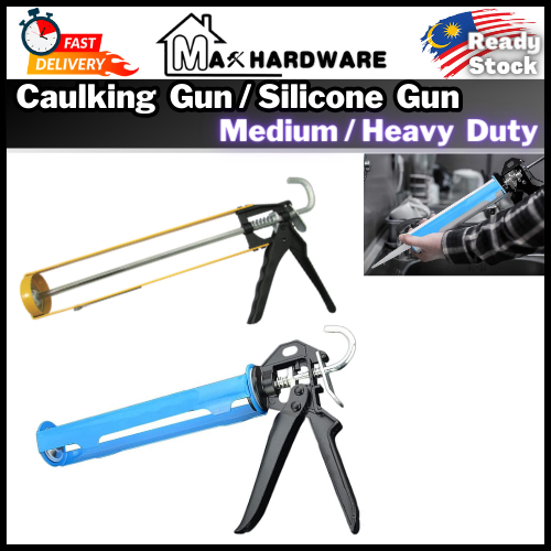 Medium / Heavy Duty 11'' Silicone Gun Skeleton Silicone Caulking Gun ...