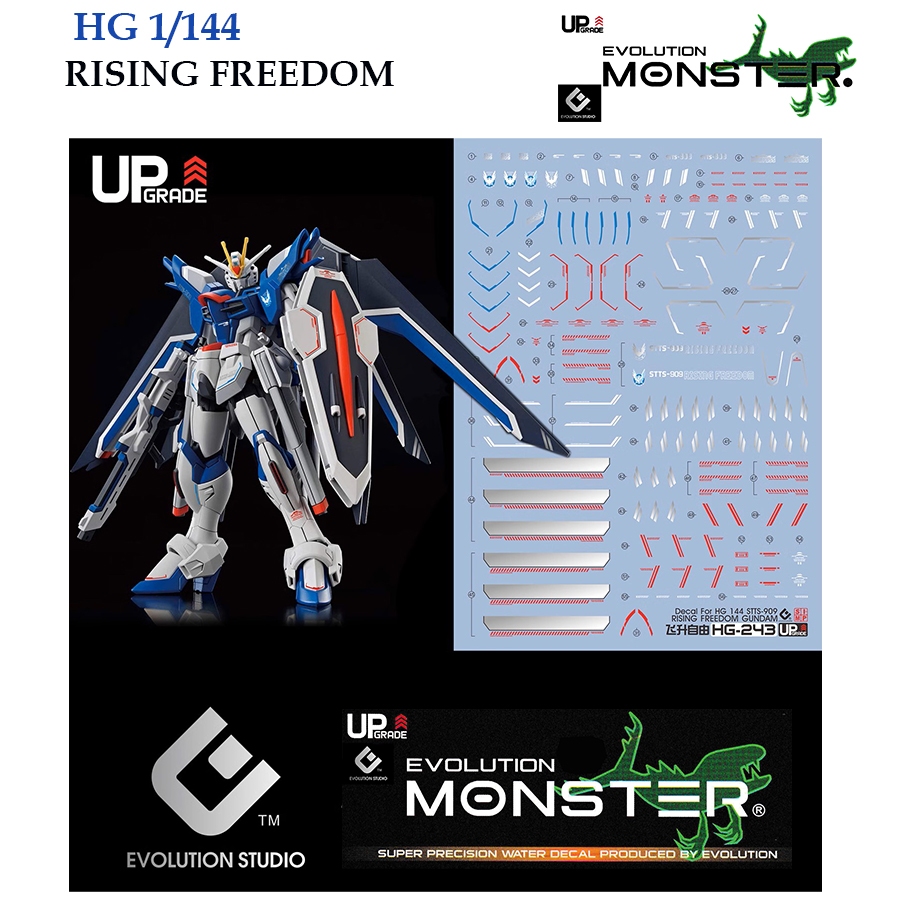 [MONSTER EVO] HG243 HG 1/144 RISING FREEDOM GUNDAM HIGH PRECISION WATER ...