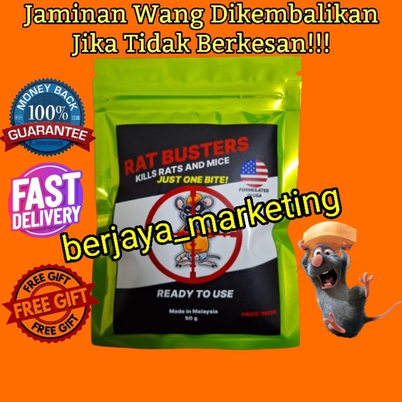 Umpan Tikus "RAT BUSTERS" 100% berkesan untuk semua jenis TIKUS + FREE ...