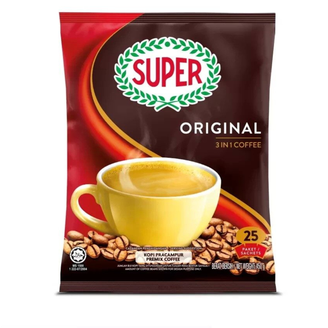 Super 3 in 1 Instant Coffee Mix (18g x 25's) | Shopee Malaysia