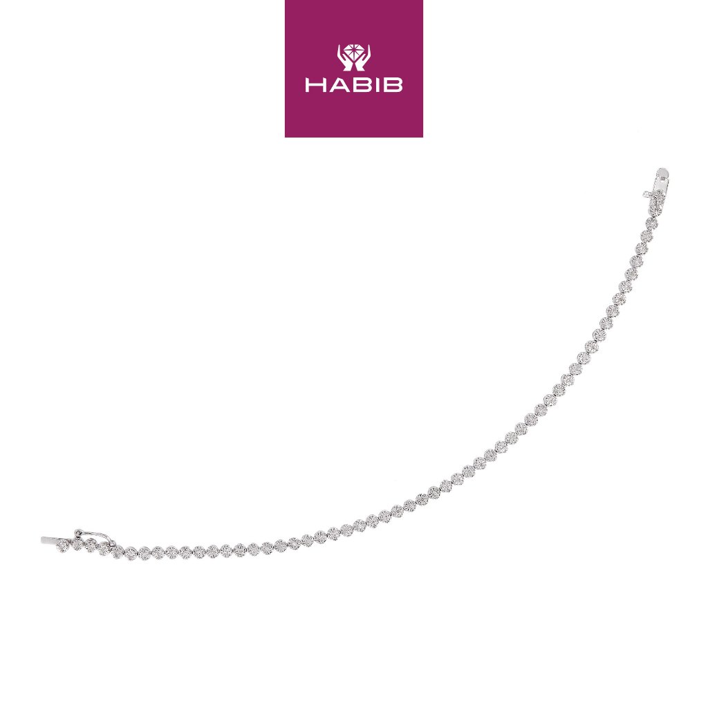 HABIB Diamond Tennis Bracelet in 375 9K White Gold 679901220 Shopee Malaysia