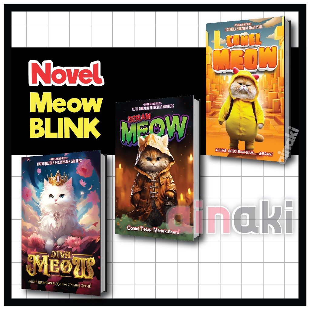 Buku Novel Blink Book Seram Meow Diva Meow Comel Meow Novel Kanak Kanak ...