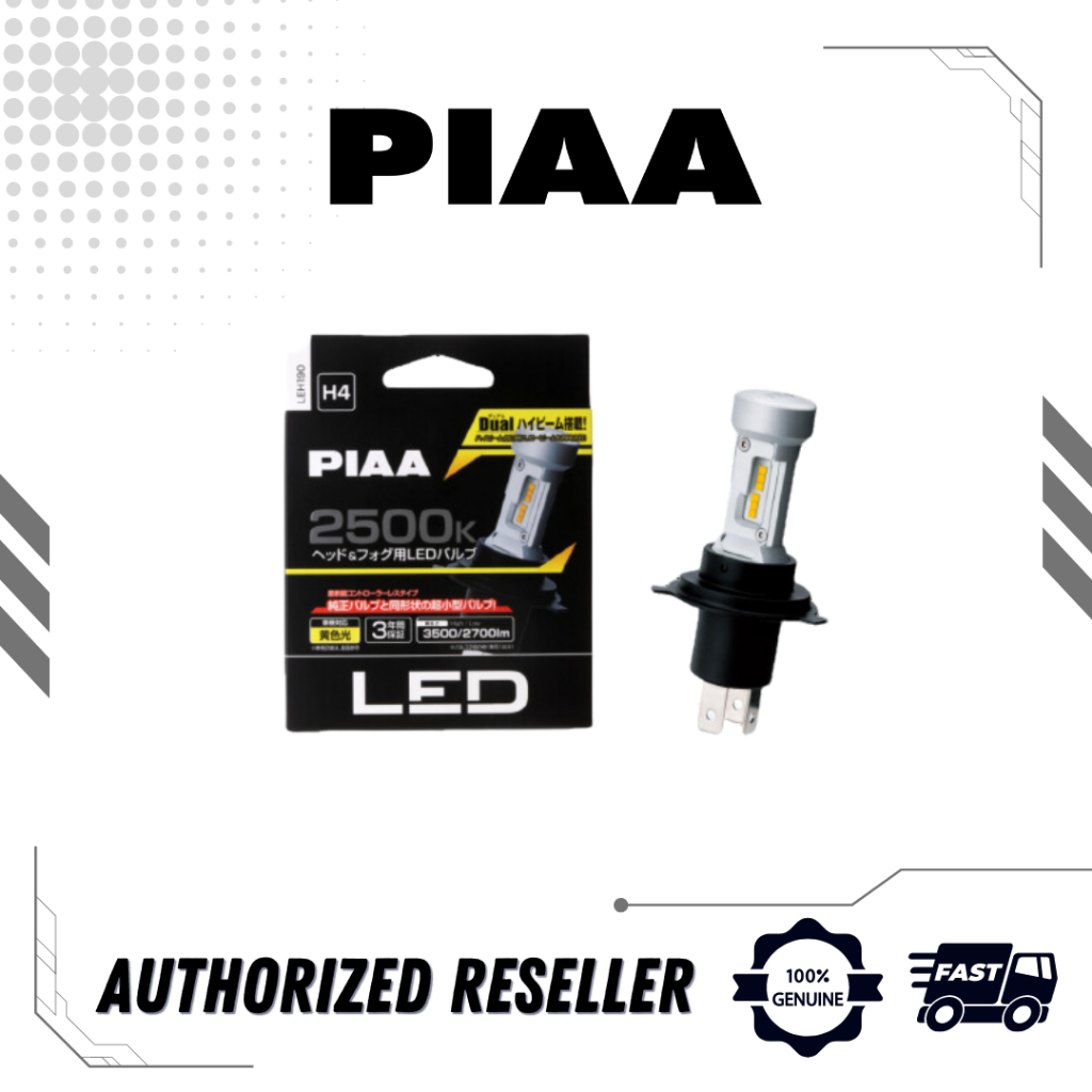 PIAA LEH190 H4 4th GEN Ultra Compact 2500K LED Bulb (Original) | Shopee Malaysia