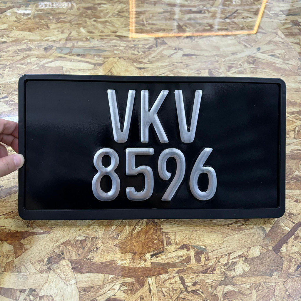 Nombor Plate Kereta Besi Ketuk Aluminum No Plate Besi EURO Design ...