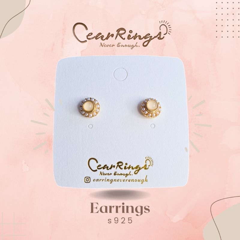 Anting-anting Mutiara s925 Putih | Shopee Malaysia