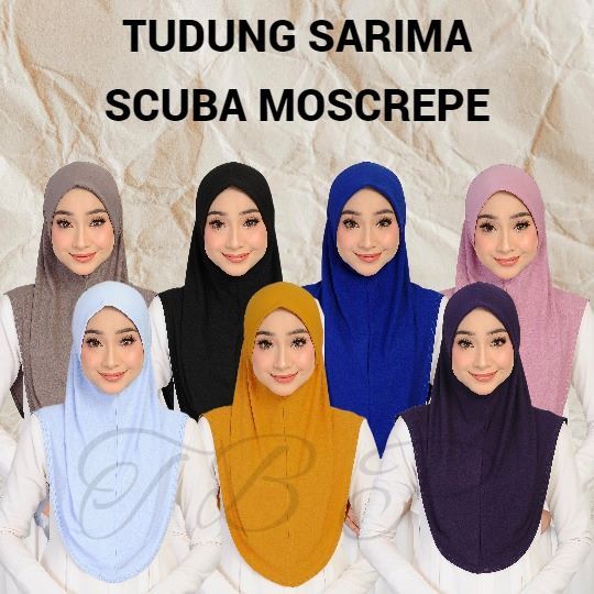 Tudung Sarung Moscrepe Scuba Awning New Arrival 2024 Instant Hijab ...