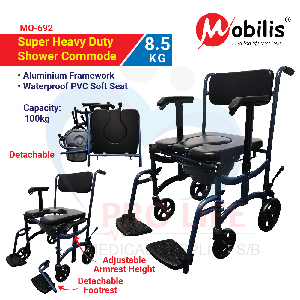 Mobilis Mobilis Super Heavy Duty Shower Commode MO 692 Kerusi Komod ...
