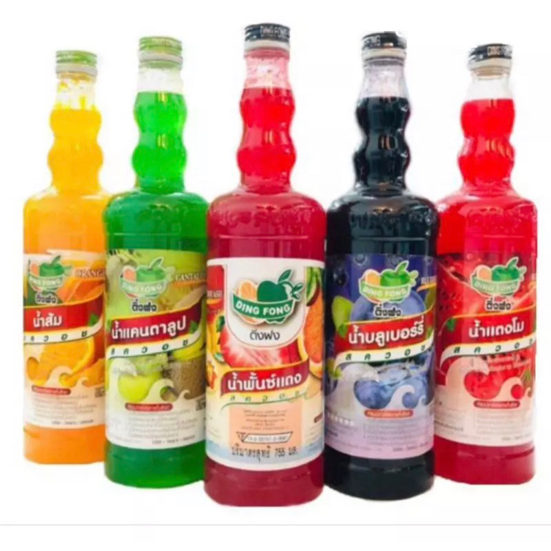Ding Fong Squash Kordial Ice BLended Flavour Perasa Air Thailand (760ML ...