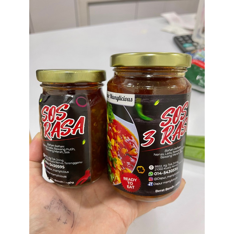 PES SOS 3RASA (Ready to eat) 350g/1kg ikan (6-7orang makan) | Shopee ...