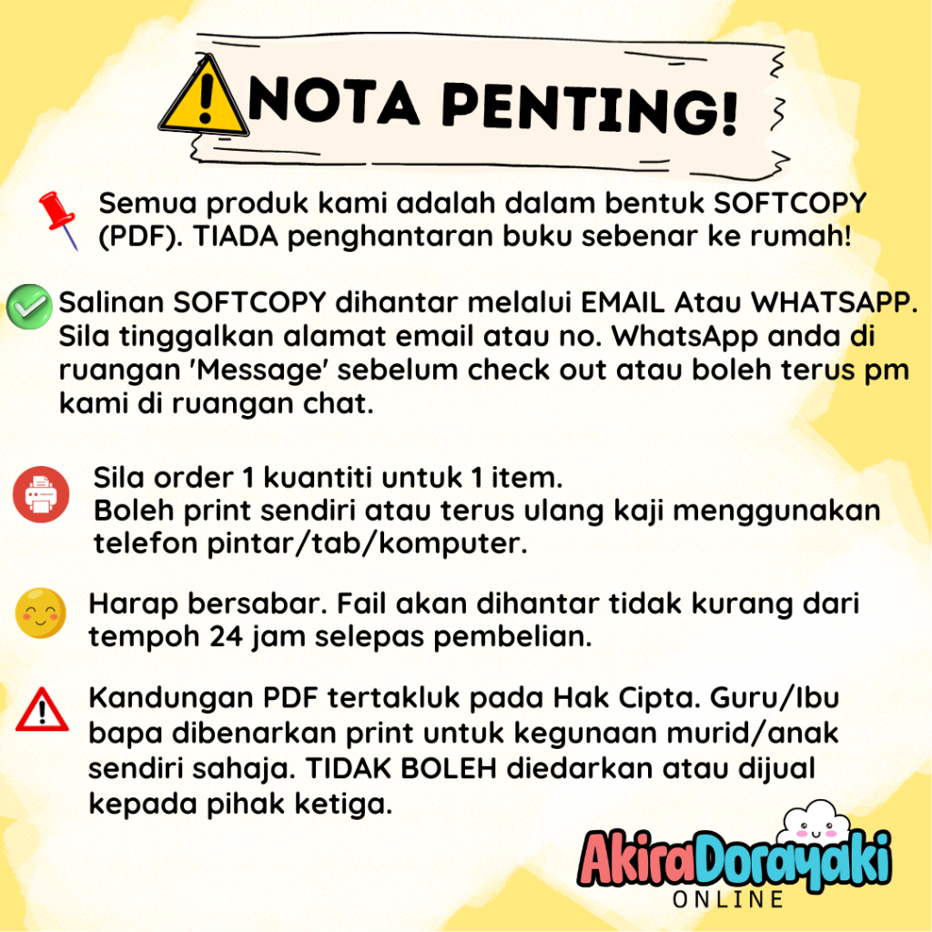 05 PDF [softcopy] Latihan Baca dan Salin Lembaran Kerja Bahasa Melayu - print sendiri | Shopee ...